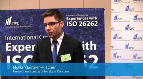 Speaking at 3rd International Conference Applying ISO 26262 | Prof. Dr ...